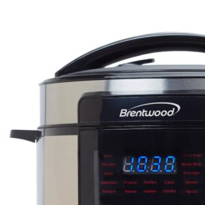 Brentwood Select EPC-626 6 Quart Digital Pressure Multi Cooker, Stainless Steel