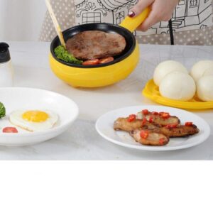 Cuisine 6-Inch Non-Stick Electric Skillet, Yellow Mini frying pan, Cuisine Electric Skillet,