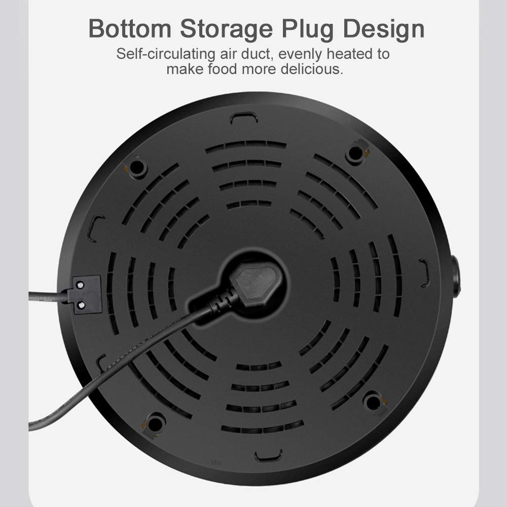 Multifunctional Split Electric hot Pot, Non-Stick Skillet,Large Capacity 4L for 6~8 people,with Temperature Control Fry, Soup, Stew, Grilling, White, 13.39×8.66×14.17 inches (HDJ-1350)