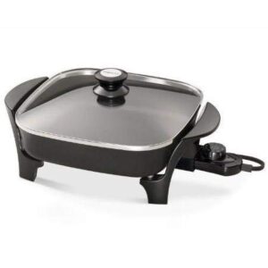 presto 06626 11" electric skillet glass lid