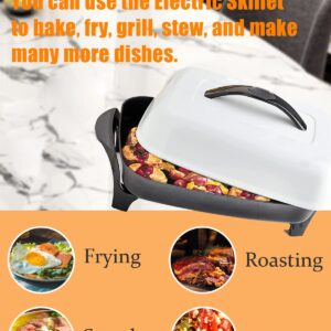 16 inch Nonstick Electric Skillet - Roasts, fries, grills, stews, bakes, and makes one-dish meals.