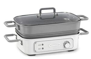 cuisinart gr-mc3cb stack5 multifunctional grill with glass lid