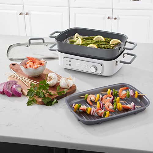 Cuisinart GR-MC3CB STACK5 Multifunctional Grill with Glass Lid