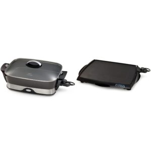 presto 16-inch electric skillet and tilt 'n drain big griddle