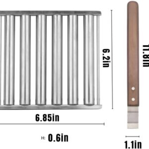 Hot Dog Roller,Dismantle The Hot Dog Rack, Sausage Grill, Wooden Handle, Stainless Steel BBQ Hot Dog Rack, Stainless Steel Hot Dog Rack