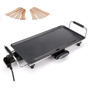 the teppantastic electric grill | tabletop bbq with large non-stick hot plate | from jean patrique