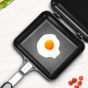 Aluminum Alloy Household Sandwich Maker Bakeware Double-Sided Non-Stick Frying Flip Square Pan Panini Maker for Breakfast Outdoor Use