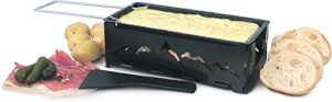 swissmar nordic foldable candlelight raclette, black