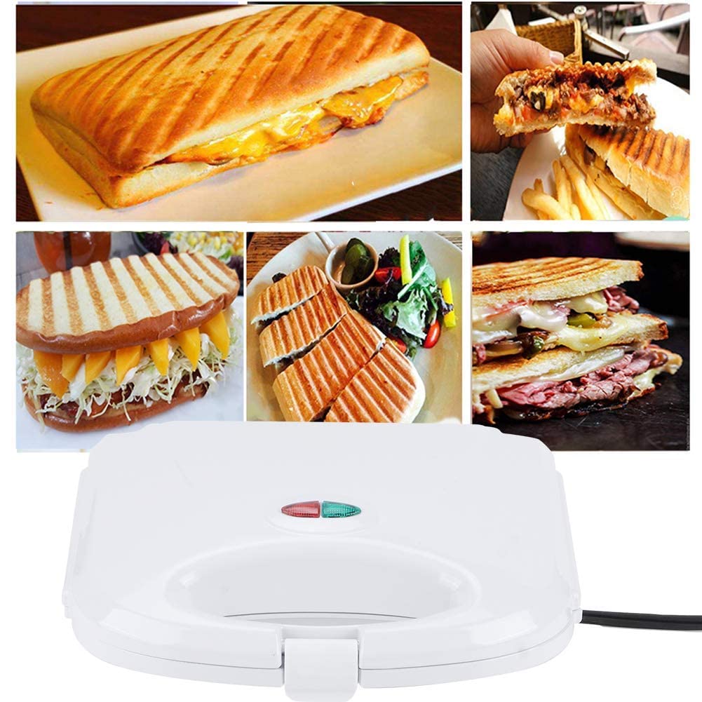 Yosoo Sandwich Maker, Multifunctional Electric Mini Sandwich Bread Maker Non?stick Toaster and Electric Panini Press Baking Pan with US Plug 110V 8.9x8.1x3in