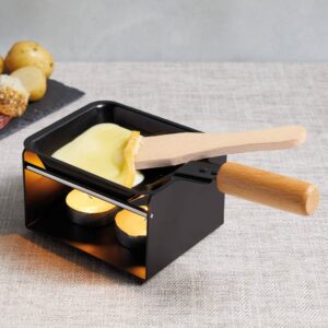 Wooden Raclette Spatula(4 pcs/set) for Cheese Grills, Gourmet Boards, Frying Pans, Fondue