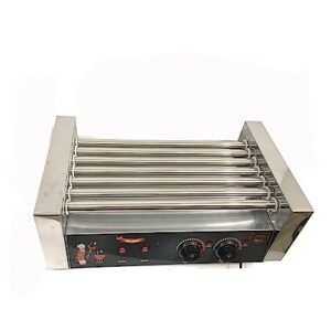 Hot Dog Roller Machine, 7 Non-Stick Rollers 18 Hot Dog Sausage Grill Cooker Machine