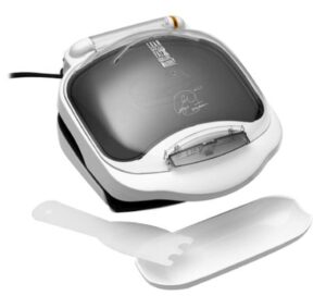 george foreman gr10abw champ grill with bun warmer, white