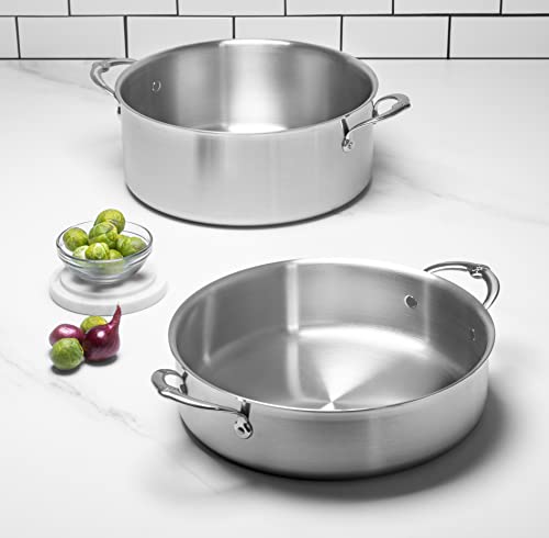 Thomas Keller Insignia by Hestan - Stainless Steel 9 Quart Rondeau, Induction Cooktop Compatible