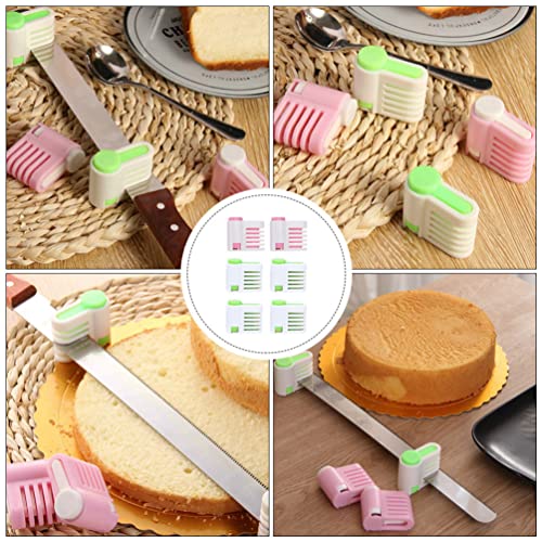 Hand Tools Hand Tools Cake Bread Slicing Cutter Tools: 6pcs DIY Dessert 5 Layers Auxiliary Toast Slice Fixator Tool for Kitchen Gadgets Random Color Adjustable Dividers Bread Slicer Guide