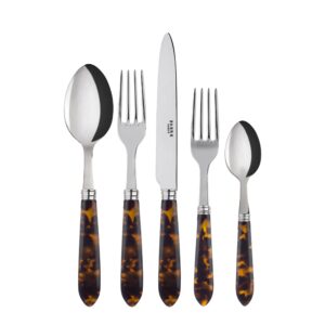 sabre paris, tortoise 5-piece place setting