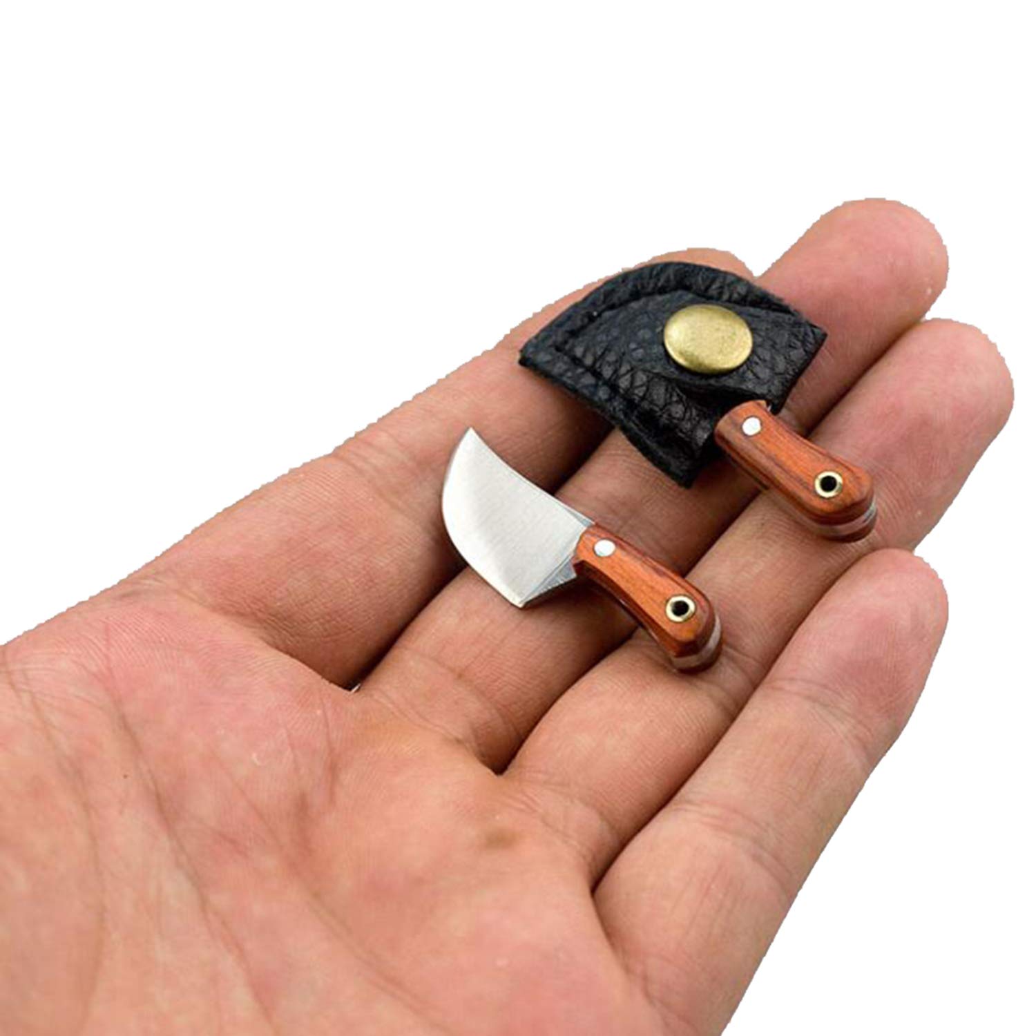 PUOSUO EDC Multi-function Keyring Small Pocket Knife Keychain Mini Butcher Knife Necklace Knife Pendant,Mini Anything Outdoors