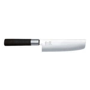 kershaw k6716n wasabi nakiri kitchen knife, black