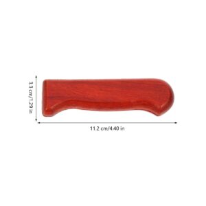 Hemoton Ergonomic Kitchen Knife Handle Replacement Wooden Kitchen Cutter Grip Wood Knife Scales Diy Knife Repair Part Knife Making Accessory