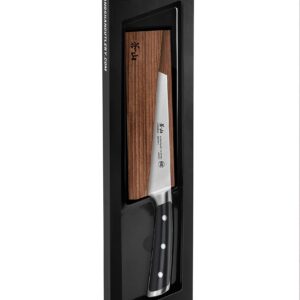 Cangshan TS Series 1020748 Swedish 14C28N Steel Forged 7-Inch Nakiri Knife and Wood Sheath Set