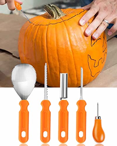 Pumpkin Carving KIT Halloween Pumpkin Carving Tools, Halloween 11 Piece Professional Stainless Steel Pumpkin Carving Kit, Pumpkin Cutting Supplies Tools Kit for Adults Kids Brand: