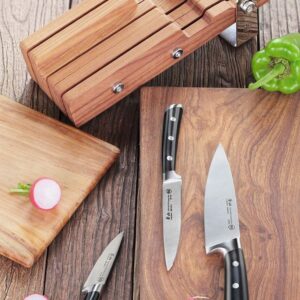 Cangshan S Series 61864 German Steel Forged 4-Piece Starter Knife Block Set