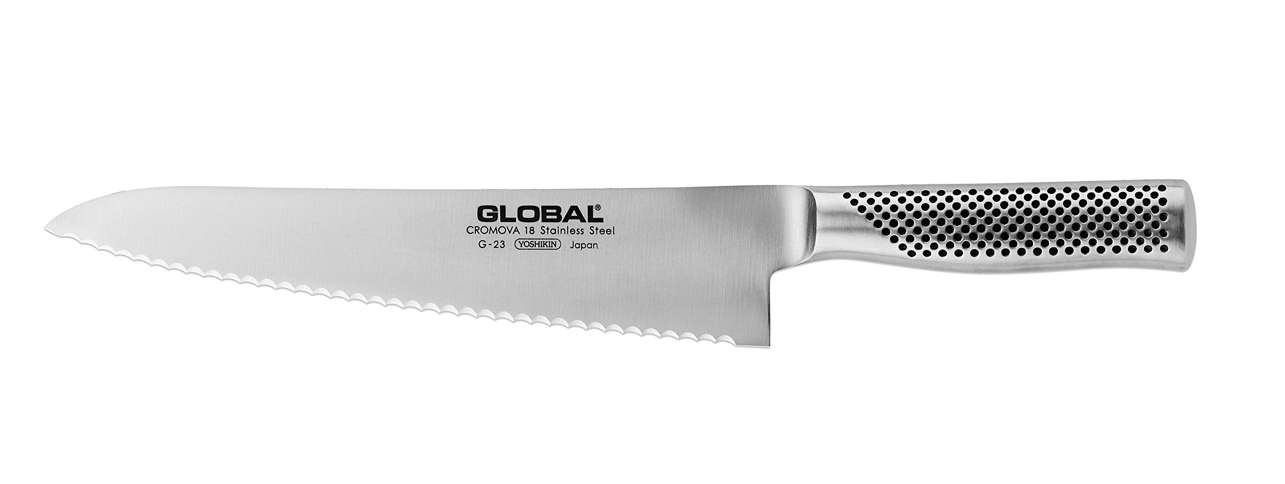 Global G-23-10 inch, 24cm Bread Knife, 10", Stainles Steel