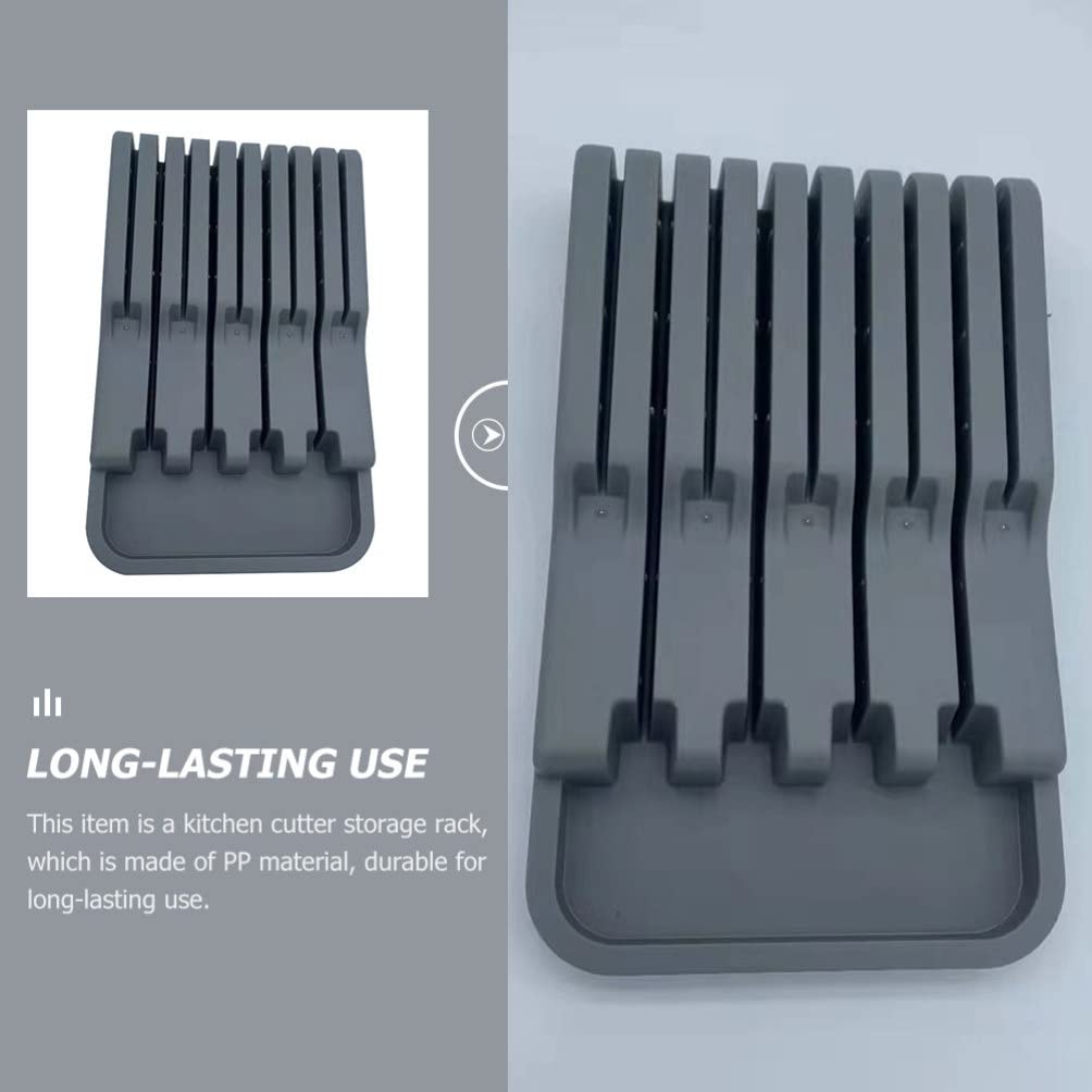 PACKOVE Kitchen Knife Block Drawer Knife Divider Knife Draining Rack Knives Organization Holder Knives Cutter Saver for Home Kitchen Restaurant