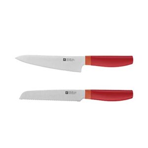 zwilling now s 2-pc knife set, granada orange