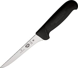 victorinox vic-40510 fibrox pro black boning - straight narrow 5" stiff blade