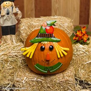 alpine corporation laz156a alpine seasonal kit harvest pumpkin decor, 10 x 0.2 x 8, multi