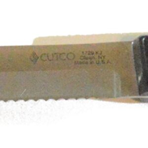 CUTCO Model 1729 Petite Carver...........6¾” Double-D® serrated blade; 5½” Classic Brown ("Black") Handle............in factory-sealed plastic bag