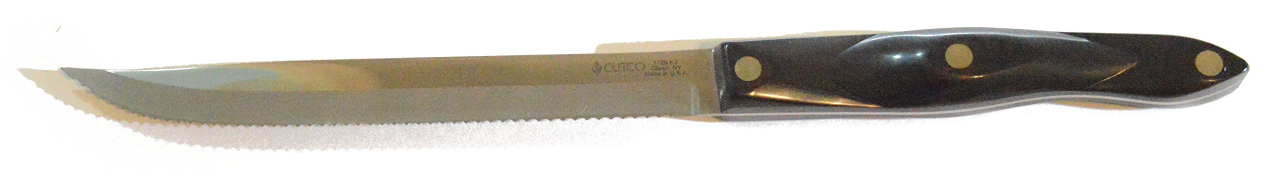 CUTCO Model 1729 Petite Carver...........6¾” Double-D® serrated blade; 5½” Classic Brown ("Black") Handle............in factory-sealed plastic bag