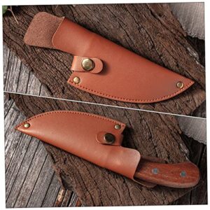 UPKOCH Blanks 6 pcs Duty Sleeves Scabbards Meat Chef Protector Scabbard Leather Chopping Scissors Universal Cutting Covers Knife Boning Handmade Vegetable Portable Guard Knife Blade