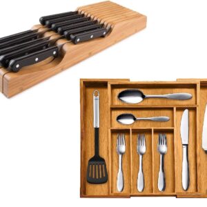 Bellemain Drawer Organization Set Knife Holder Block and Utensil Organizer