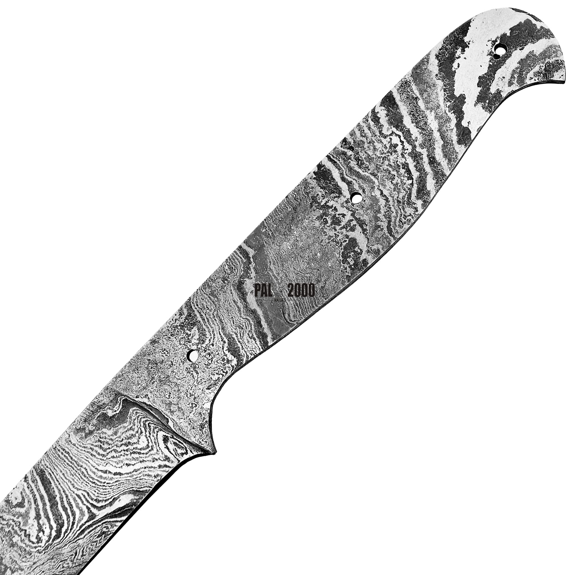 PAL 2000 KNIVES Custom Handmade Damascus Steel Blank Blade Nakiri Knife - Blade Blank (2051)