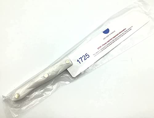 CUTCO Model 1725 French Chef Knife with White "Pearl" handle..........9.2" High-Carbon Stainless blade........5¾" thermo-resin handle...in factory-sealed plastic bag.