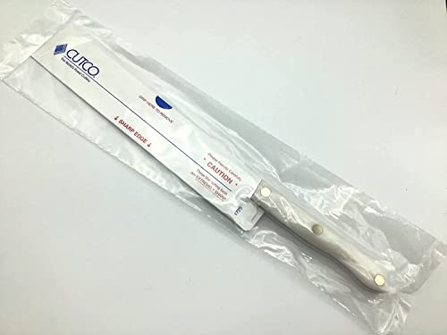 CUTCO Model 1725 French Chef Knife with White "Pearl" handle..........9.2" High-Carbon Stainless blade........5¾" thermo-resin handle...in factory-sealed plastic bag.