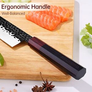 REDMOND Chef’s Knife Gyuto 8 inch Kitchen Knife 9CR18MoV Super Sharp Cooking Knife Sushi Knife with Ergonomic Handle, Gift Box