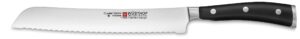 wusthof classic ikon bread knife, one size, black, stainless