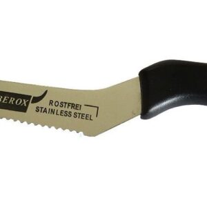 Berox Chef Junior 5 Inches Blade Kitchen Cutting Slicing Knife Offset Handle (Black)