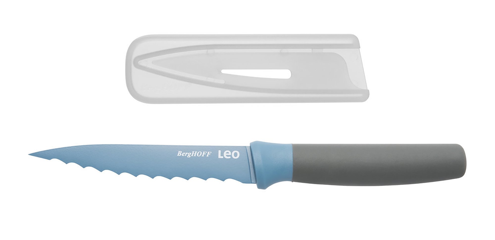 BergHOFF Leo Ceramic Coated Non-Stick Serrated Utility Knife, 11.5cm, King