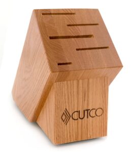 cutco gourmet set honey oak block (5-slot)