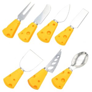 cheese knife,7pcs mini cheese knife set for charcuterie board,cheese knives,cheese cutter,cheese fork,charcuterie board knives,cheese knives sets,small cheese knife,cheese cutter set