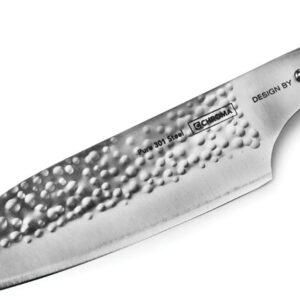 Chroma 7 1/4" Santoku Hammered Finish Kitcen cutlery, Multicolor