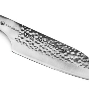 Chroma 7 1/4" Santoku Hammered Finish Kitcen cutlery, Multicolor