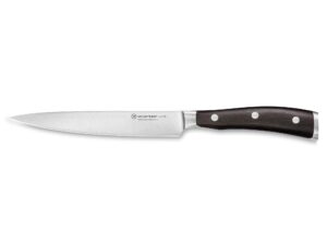 wusthof ikon blackwood 6" utility knife,brown