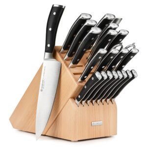 wusthof classic ikon 23 piece knife block set