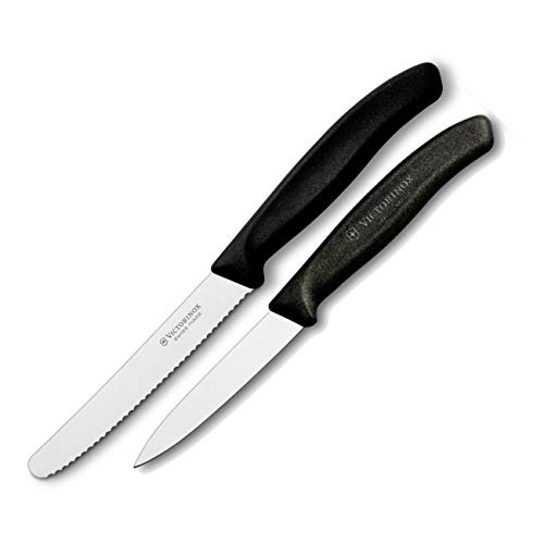 Victorinox VIC-6.7833.7603.US1 Swiss Classic Pillow Packs 4½" Utility & 3¼" Paring Black