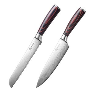 PAUDIN Bread Knife + Chef Knife