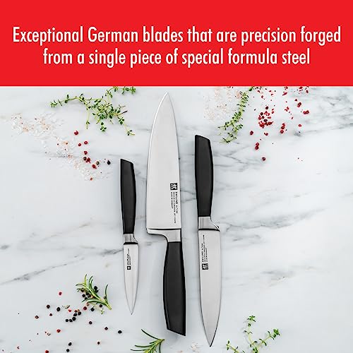 Zwilling All Star 8-inch Bread Knife, Cake Knife Razor-Sharp German Knife, Made in Company-Owned German Factory with Special Formula Steel perfected for almost 300 Years, Gold Matte End Cap